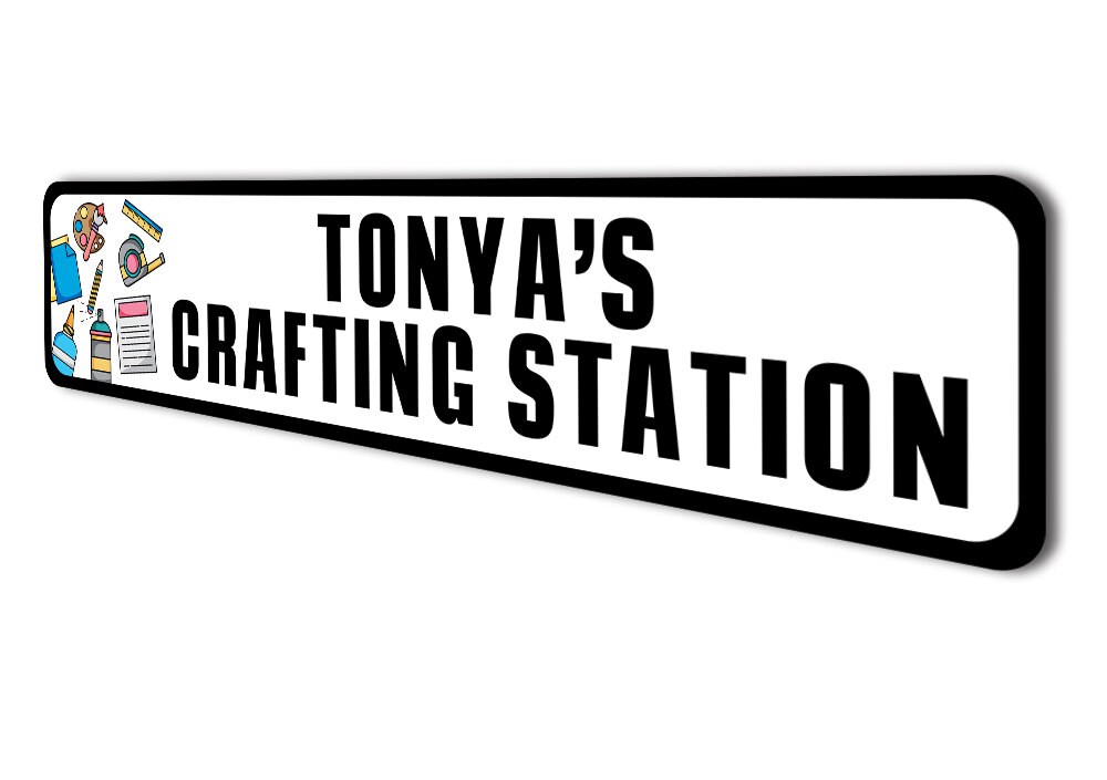 Crafting Station Sign Custom Crafting Decor Decor for - Etsy