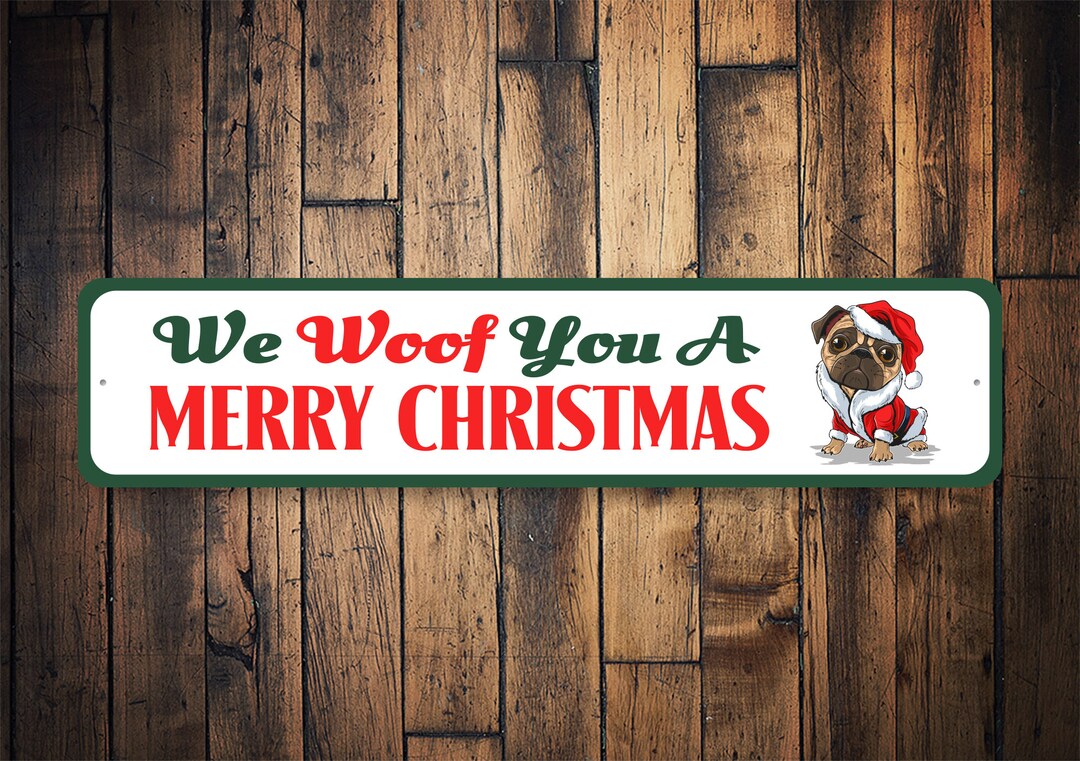 Dog Christmas Sign, Christmas Dog Gift, Dog Lover, Holiday Dog Gift ...