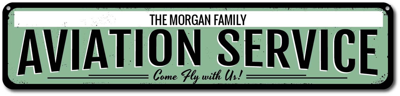 Aviation Service Sign Personalized Aviation Sign Custom | Etsy