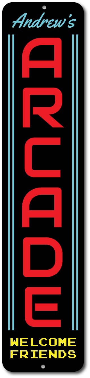 Arcade Sign Vertical Gamer Gift Custom Arcade Decor Game - Etsy