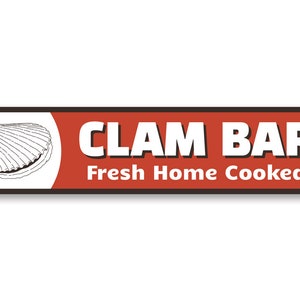 Clam Bar Signs, Fresh Clam Sign, Clam Bar Decor, Ocean Gift, Ocean Gift ...
