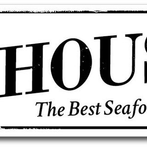 Crab House Sign, Personalized Best Seafood in Town Open Late Sign ...