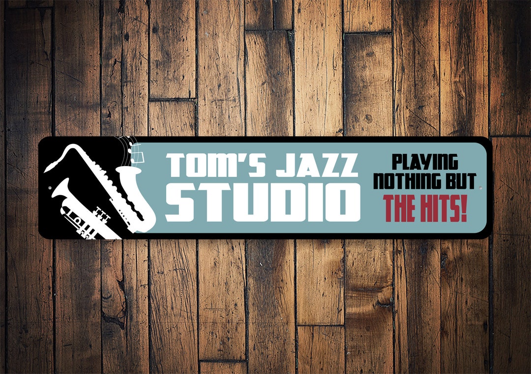 Custom Jazz Studio Sign, Jazz Studio Sign, Music Studio Sign, Music ...