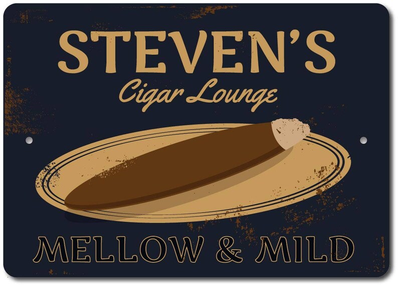 Cigar Lounge Sign Cigar Lounge Decor Cigar Gift Cigar Sign - Etsy