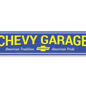 Chevy Garage Sign, Sign for Chevy, Chevy Garage, Garage Decor, Decor ...