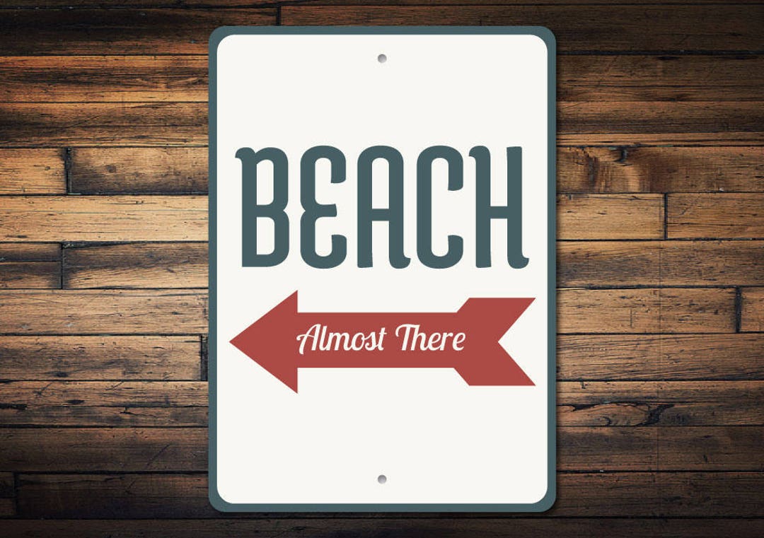 Beach Marker Sign, Beach Arrow Sign, Beach Direction Sign, Condo Sign ...