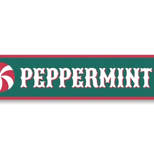 Peppermint Sign, Peppermint Candy, Candy Cane Sign, Christmas Candy ...