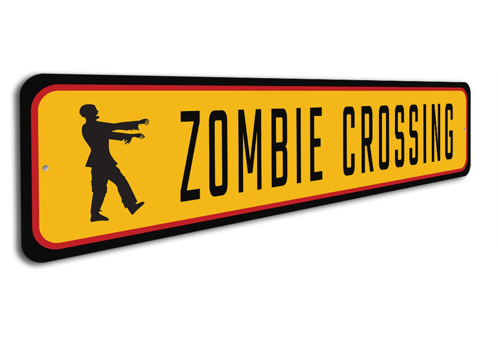 Zombie Crossing Sign Zombie Crossing Zombie Zone Zombie - Etsy