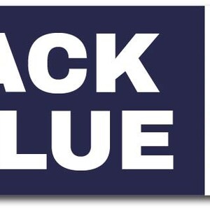 Flag We Back the Blue Sign, Custom Police Support Gift, Personalized ...