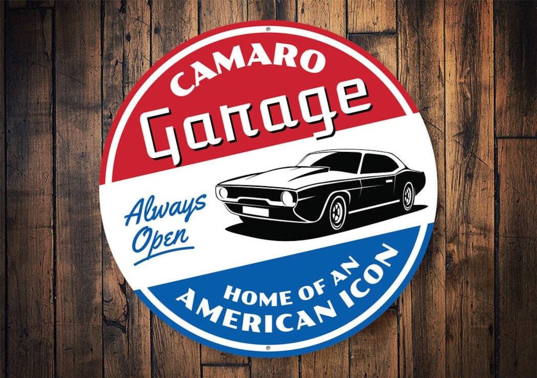 Chevrolet Camaro, Chevy Camaro Garage, Decor for Camaro, Chevrolet ...
