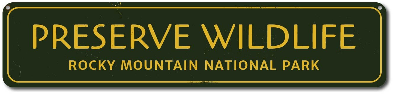 Preserve Wildlife Sign Personalized National Park Destination | Etsy