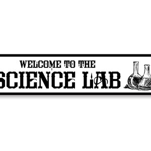 Vintage Science Lab Sign, Rustic Science Lab, Science Lab, Science ...