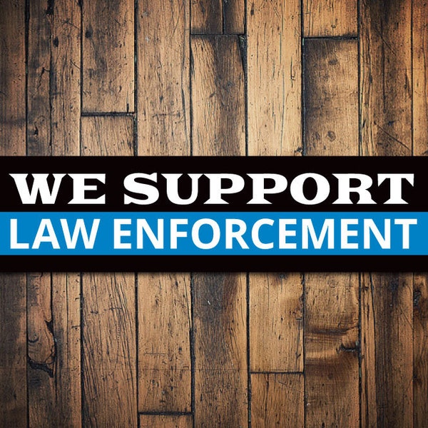 Law Enforcement Sign - Etsy