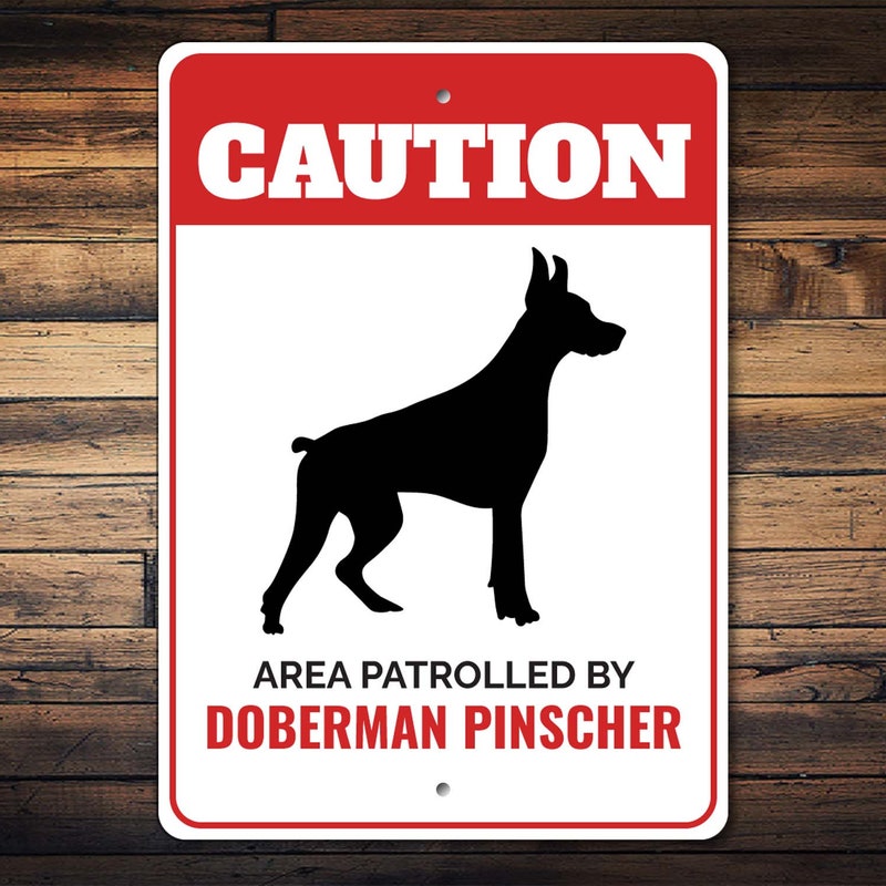 Doberman Dog Sign - Etsy