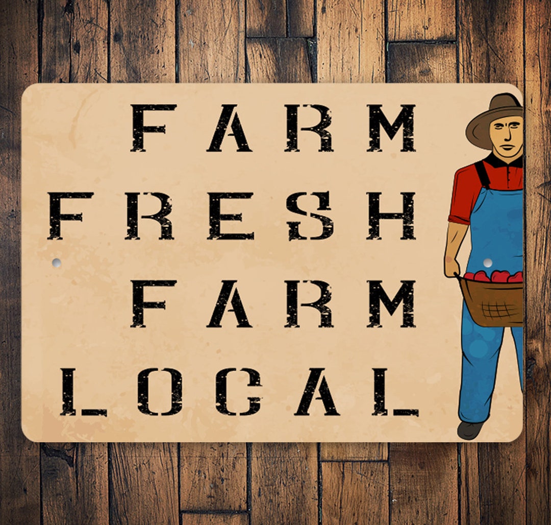 Farm Fresh Sign Custom Farm Sign Farm Fresh Farm Local Farm - Etsy