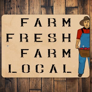 Farm Fresh Sign Custom Farm Sign Farm Fresh Farm Local Farm - Etsy
