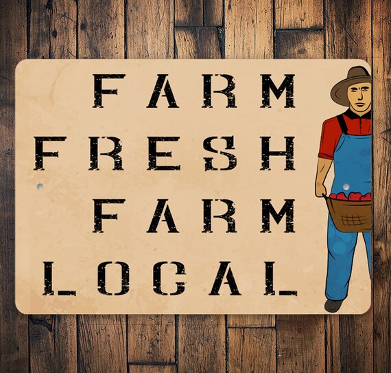 Farm Fresh Sign Custom Farm Sign Farm Fresh Farm Local Farm | Etsy