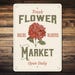 Flower Market Sign, Hydrangea Sign, Flower Lover Gift, Garden Decor ...