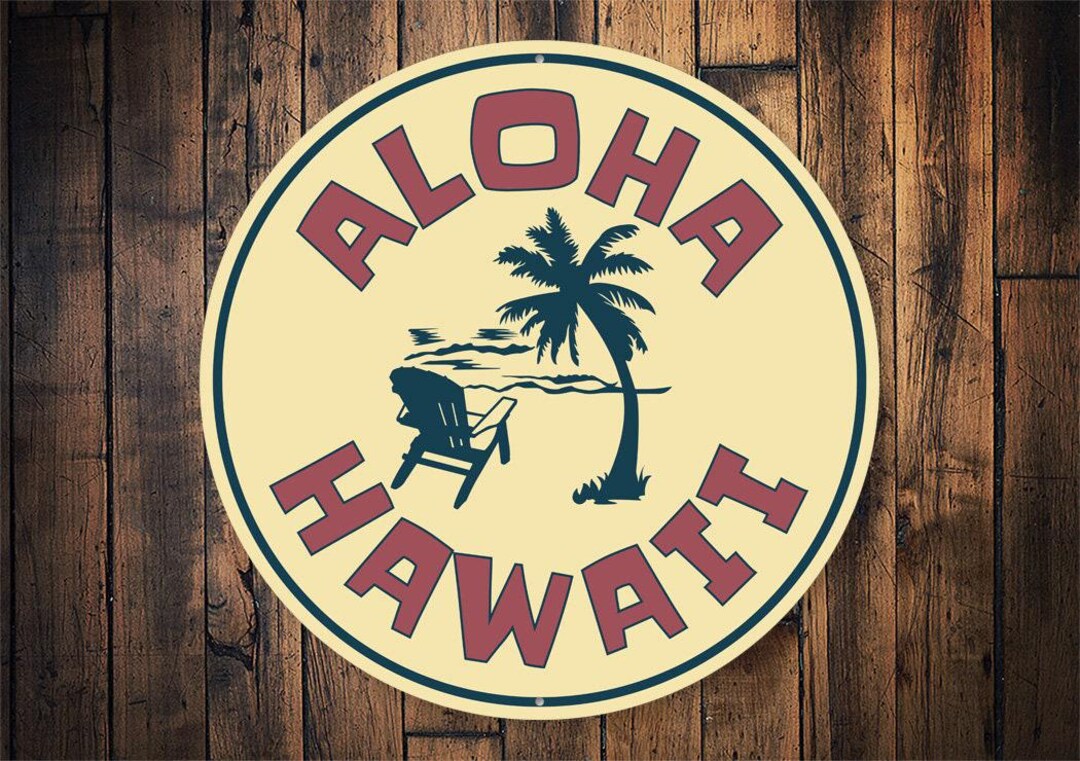 Aloha Hawaii Sign, Cute Hawaii Decor, Hawaii Local Decor, Hawaii Gift ...