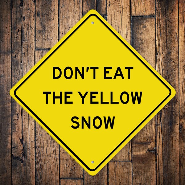 Funny Snow Sign - Etsy