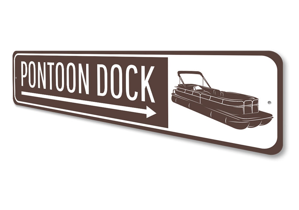 Pontoon Dock Sign Pontoon Owner Boat Dock Sign Boating - Etsy