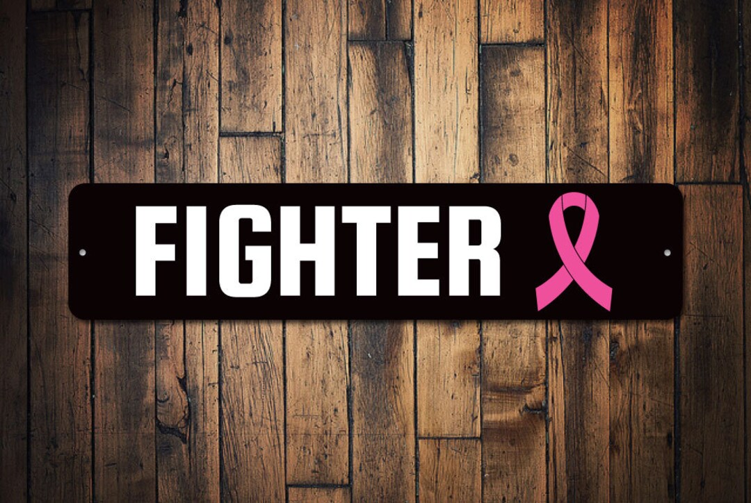 Fighter Sign, Custom Breast Cancer Awareness Decor, Custom Support the ...