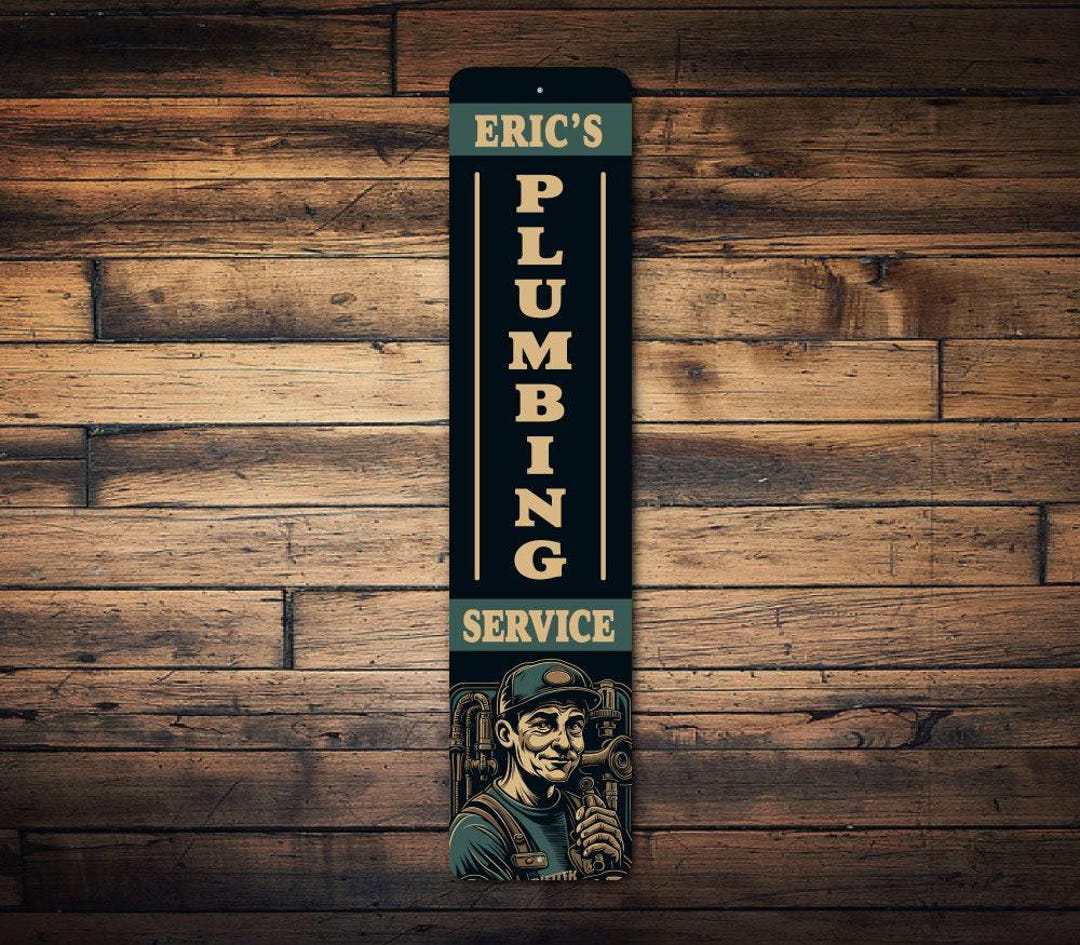 Plumbing Service Sign, Plumbing Gift, Decor for Plumber, Plumbing ...