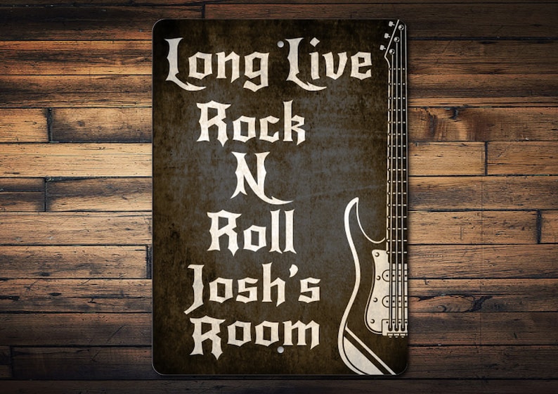 Rock N Roll Sign Custom Music Sign Music Decor Rock Music - Etsy
