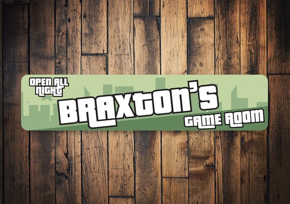 Custom Gamer Gift Custom Gamer Sign Game Room Sign Pro - Etsy