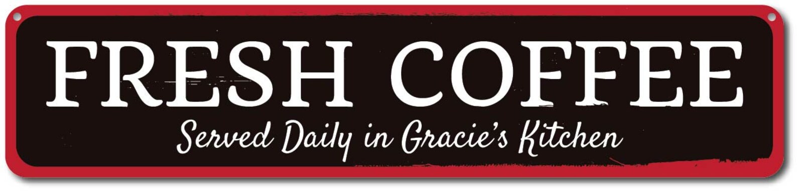 Fresh Coffee Sign Personalized Served Daily Sign Custom Name - Etsy