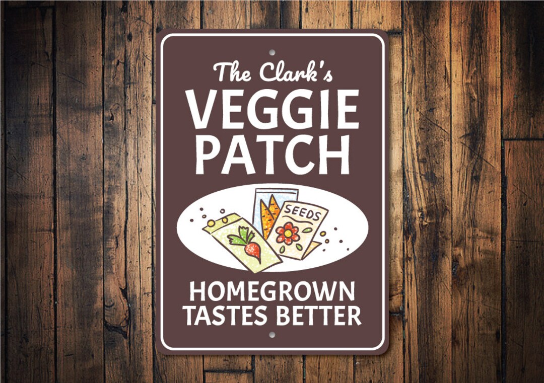 Family Veggie Patch, Veggie Garden Sign, Homegrown Veggie, Garden ...