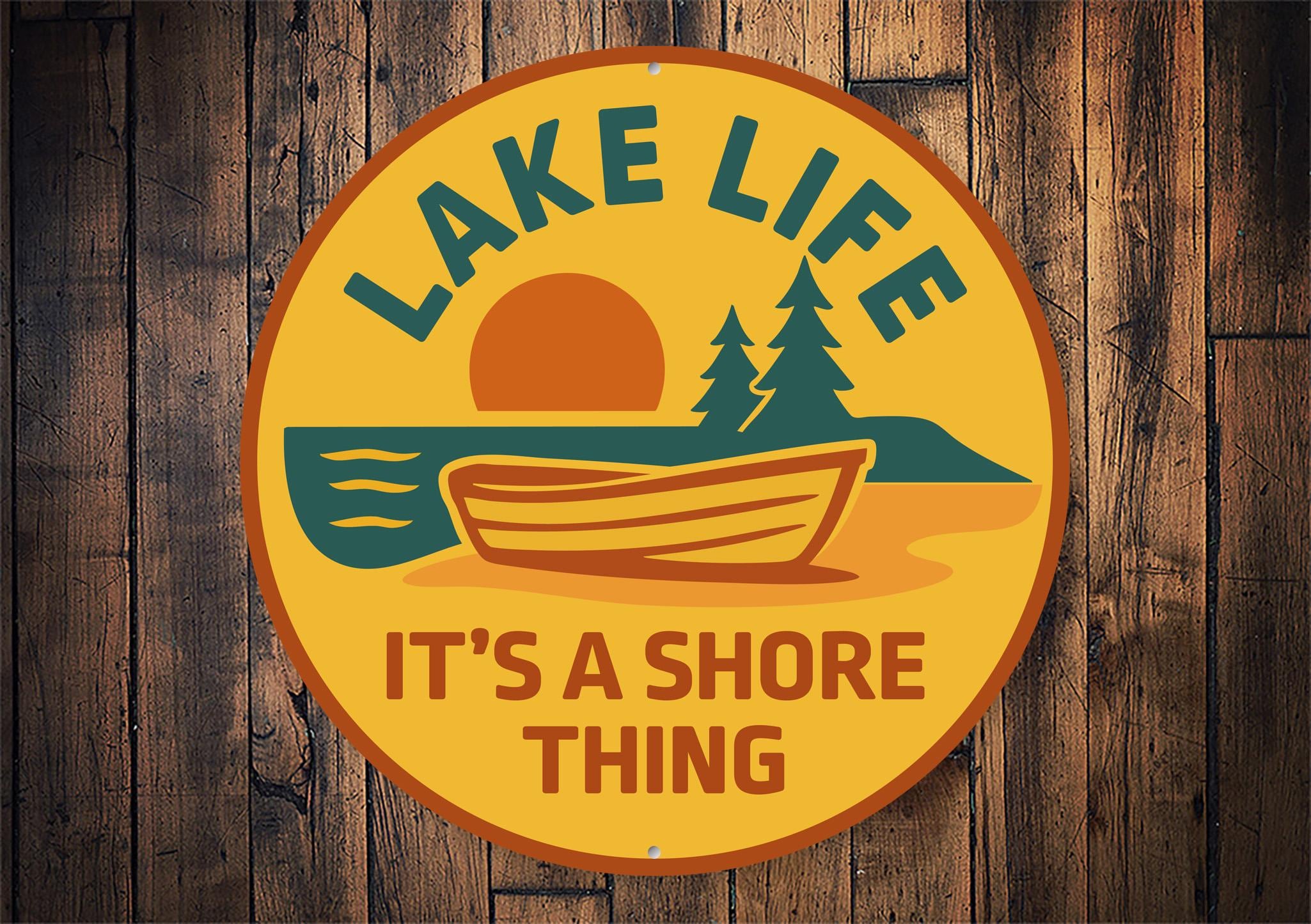 Lake Life It's A Shore Thing Sign, Lake House Decor, Lake Cabin Sign ...