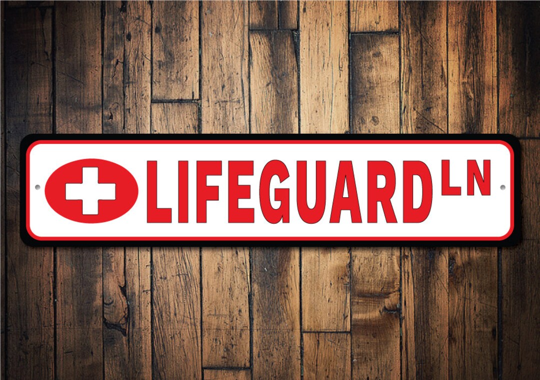 Lifeguard Sign, Lifeguard Decor, Sign for Pool, Pool Protector, Pool ...