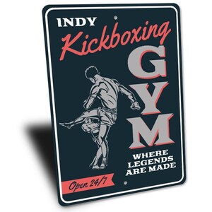 Kickboxing Gym Sign, Gym Entrance Sign, Custom Name, Kickboxing Decor ...