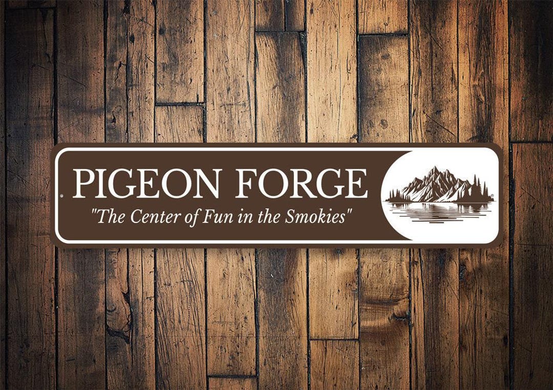 Pigeon Forge Sign, Smoky Mountains Decor, Tennessee Cabin Sign, Cabin ...