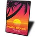 Miami Beach Sign, Custom Beach Sign, Florida Decor, Miami Sunset, Miami ...
