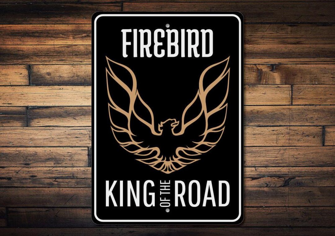 Firebird Sign, Firebird Logo Sign, Firebird Owner Gift, Firebird Lover ...
