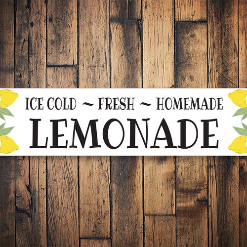 Ice Cold Lemonade Sign Lemonade Sign Fresh Lemonade - Etsy