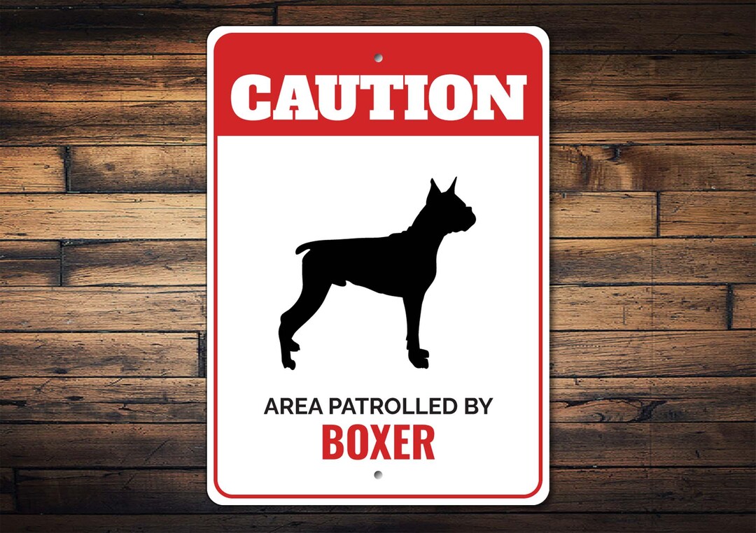 Boxer Dog Sign, German Boxer, Boxer Dog Gifts, Boxer Dog Decor, Guard ...