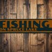 Fishing Sign Personalized Lake Name Directional Arrow Sign - Etsy