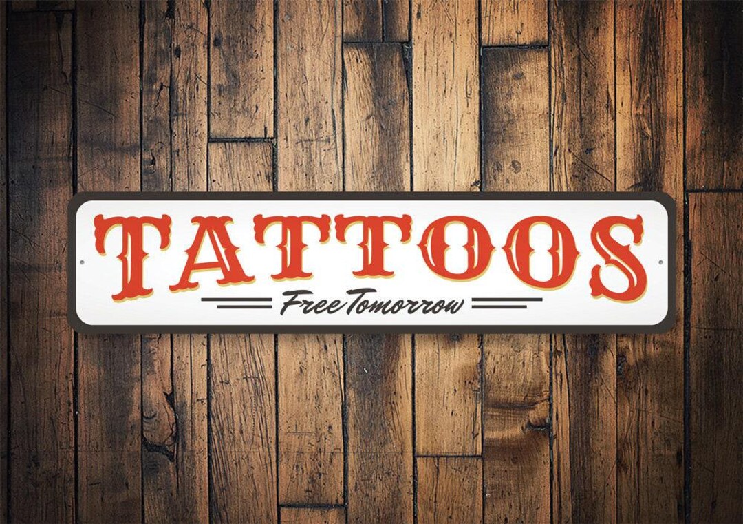 Tattoo Giveaway Sign, Free Tattoo Sign, Tat, Tattoo Lovers, Custom Tat ...