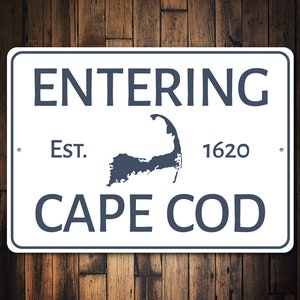Entering Cape Cod, Cape Cod Sign, Cape Cod Gift Decor, Island Sign ...