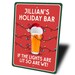 Custom Christmas Bar Sign, Christmas Sign, Family Christmas Sign ...