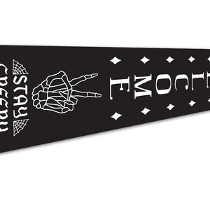 Welcome Stay Creepy Sign, Welcome Sign, Vertical Welcome Sign ...