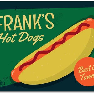 Hot Dogs Sign, Hot Dog Decor, Hot Dog Sign, Food Truck Sign, Foodie ...