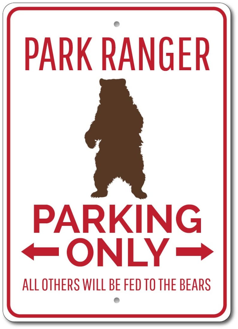 Park Ranger Sign Park Ranger Parking Sign Ranger Gift Park - Etsy