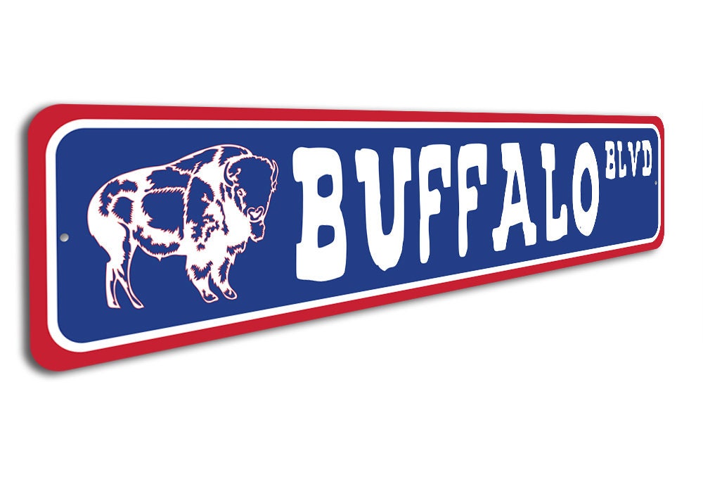 Buffalo BLVD Buffalo Sign Buffalo Decor Buffalo Lovers | Etsy