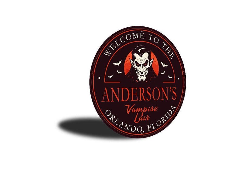 Vampire Lair Sign, Custom Vampire Gift, Welcome to Sign, Home Halloween ...