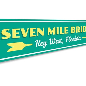 Seven Mile Bridge, Key West Florida, Florida Sign, Beach Ocean Sign ...