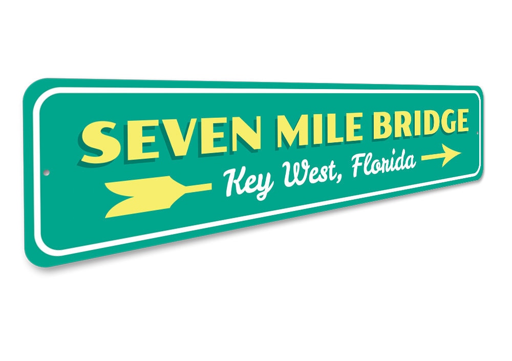 Seven Mile Bridge, Key West Florida, Florida Sign, Beach Ocean Sign ...